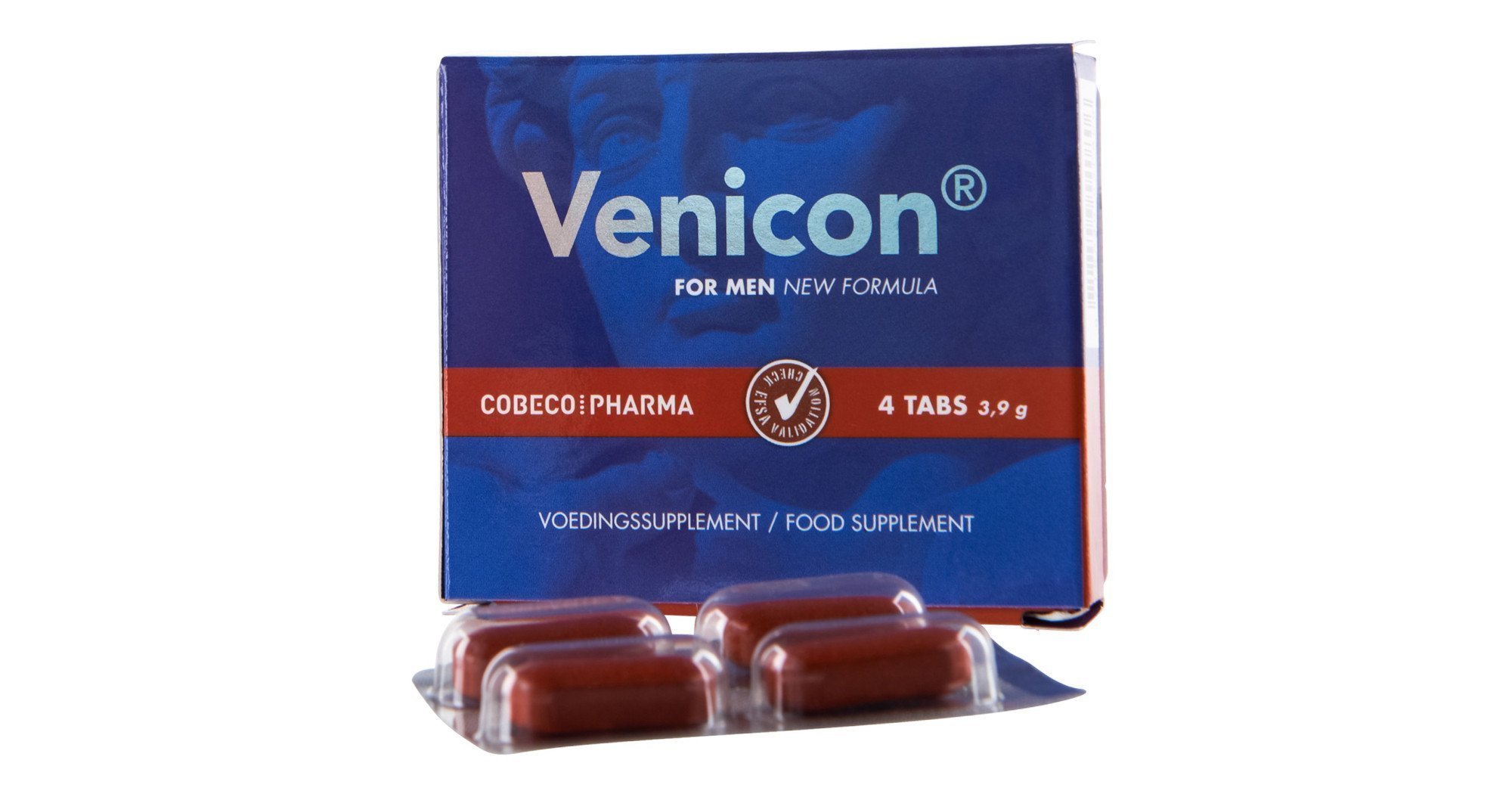 Cobeco Pharma Venicon maisto papildas vyrams, 4 tabletės - Romantika.lt